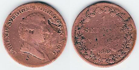 km642 1 Skilling (1835-1843)